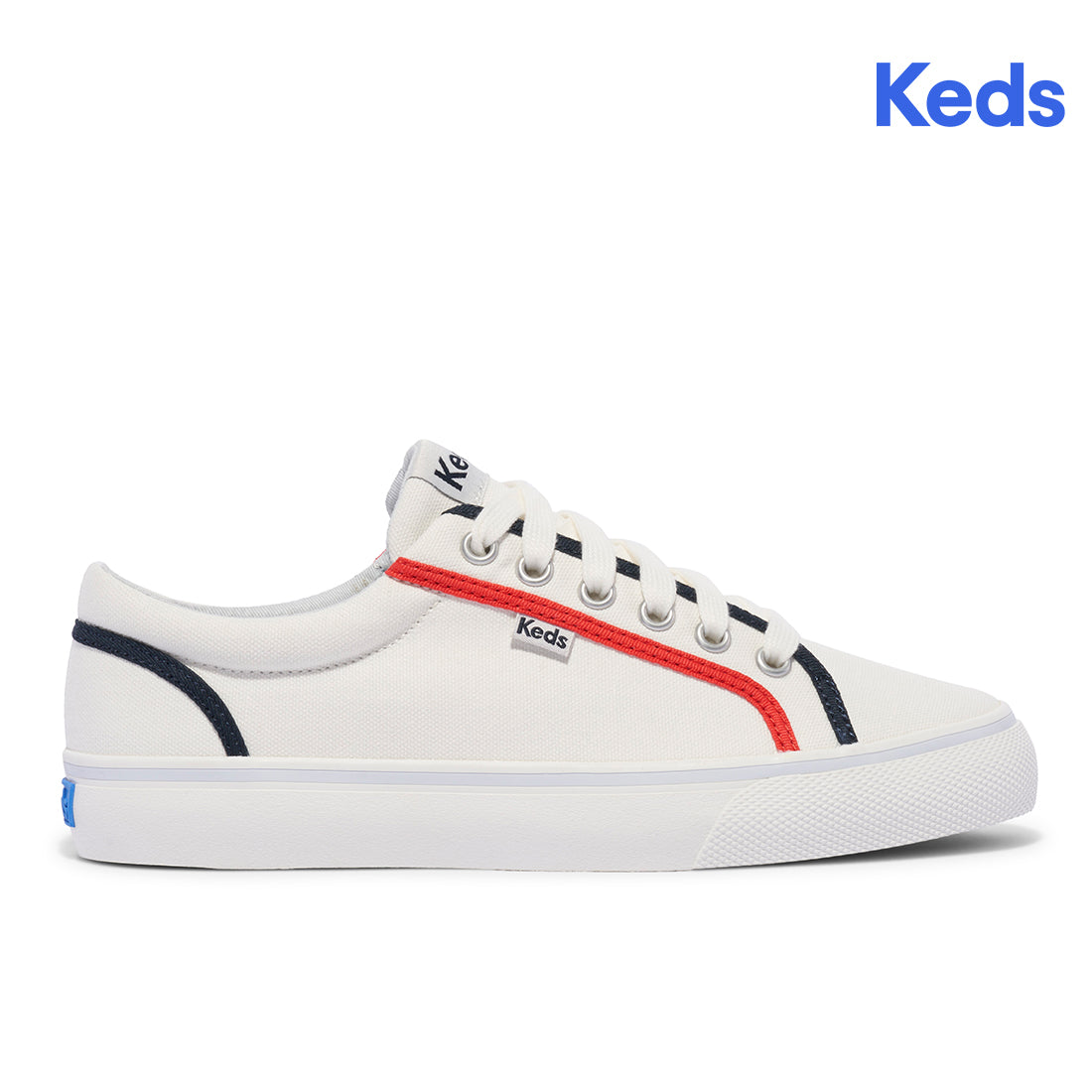 Women's Jump Kick Canvas Pop Binding White/Red (WF67994) – Keds Philippines