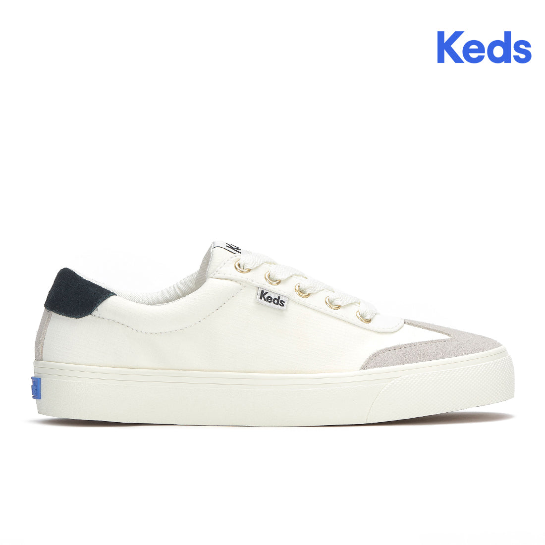 Women's Jump Kick T-Toe Ripstop/Suede Sneaker Snow White/Grey (WF68635 ...